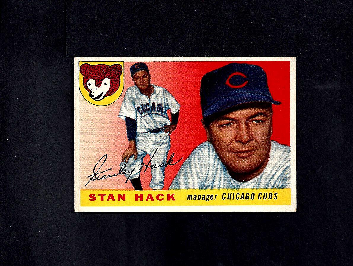1955 TOPPS #6 STAN HACK-1--(RC)--BV $30--CUBS--NO CREASES--EX | eBay