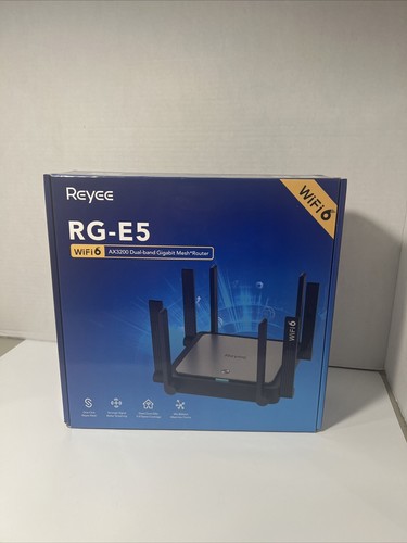 Reyee RG-E5 WiFi 6 AX3200 Dual-Band Gigabit Mesh Router - Open Box | eBay