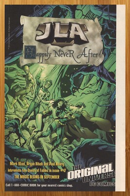 2000 DC Comics JLA Vintage Print Ad/Poster Justice League Bryan Hitch ...