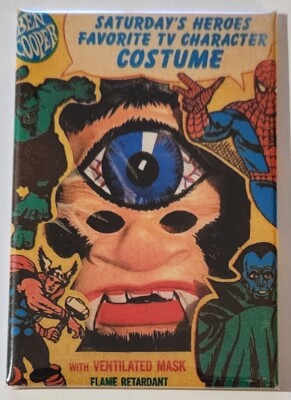 Cyclops Cartoon Refrigerator Magnet 2" X 3" fridge Vintage Costume ...