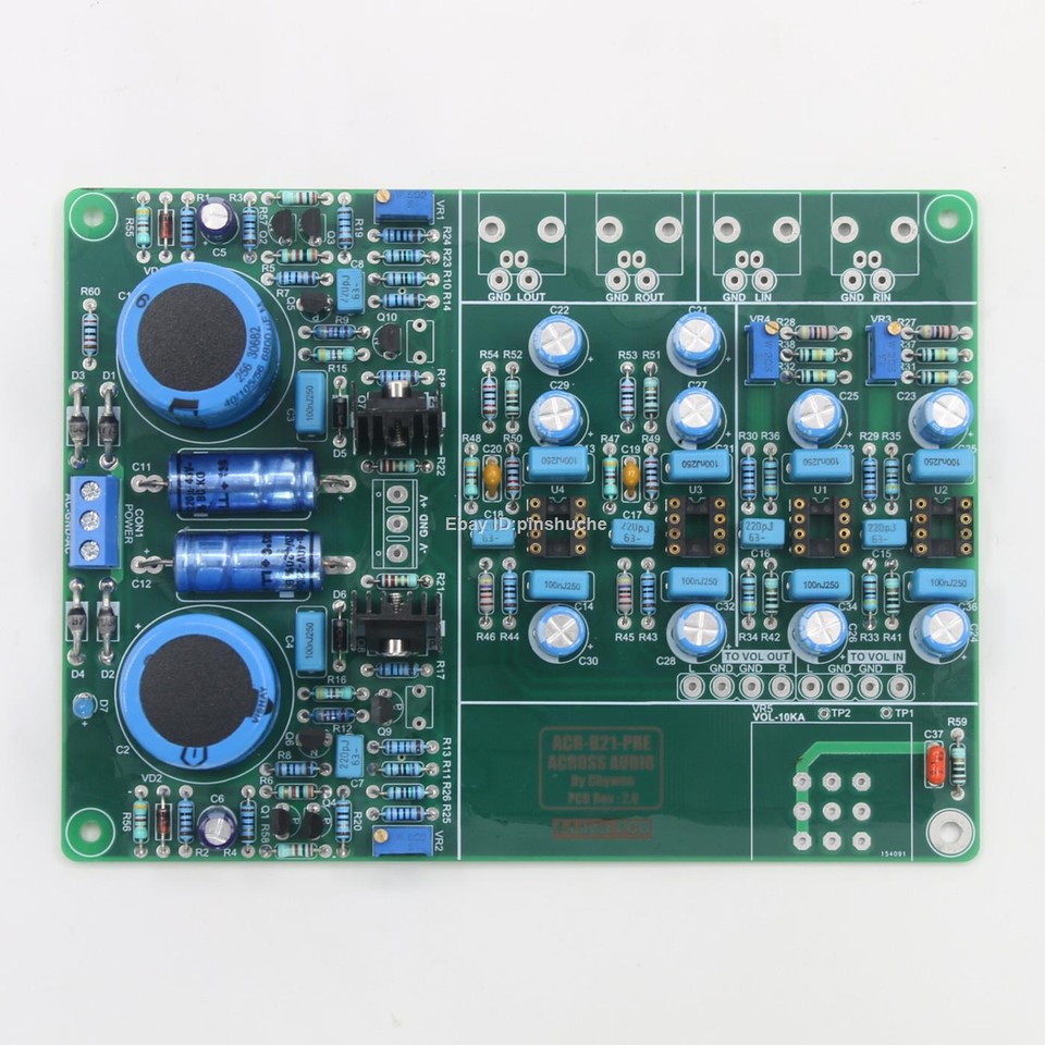 HiFi B21 Op-Amp Stereo Preamplifier Board Audio Preamp Kit | eBay