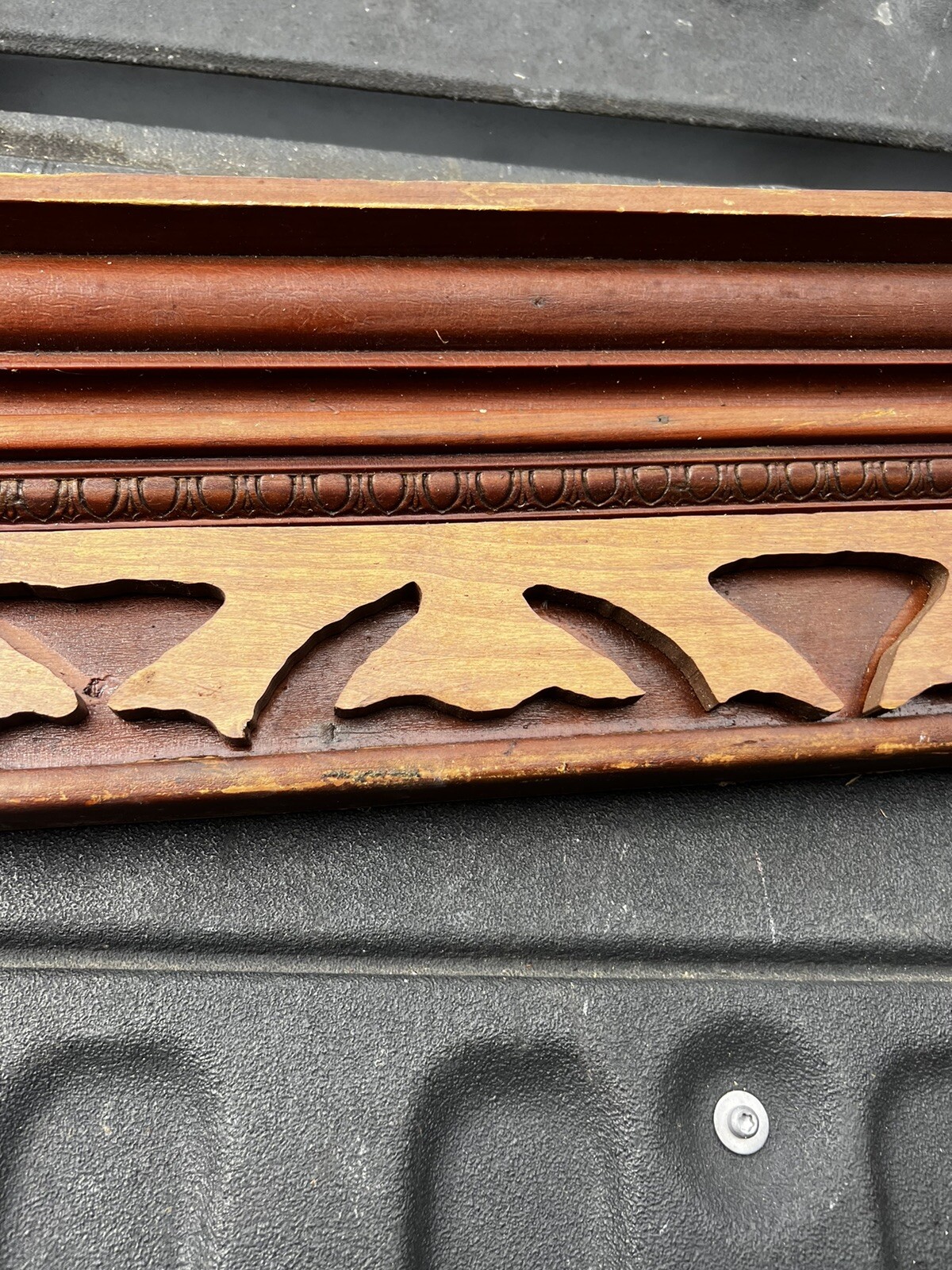 Folky c1880 vintage WINDOW pediment VICTORIAN lintel header Pine 58/7/2 ...