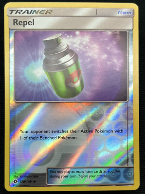 Pokemon Card - SM - Sun & Moon Repel 130/149 Reverse Holo - NM | eBay