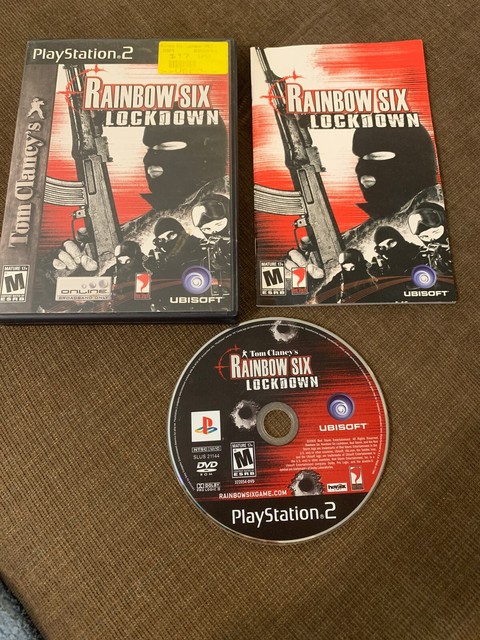 Playstation 2 PS2 Game Tom Clancy’s Rainbow Six Lockdown CIB Complete ...