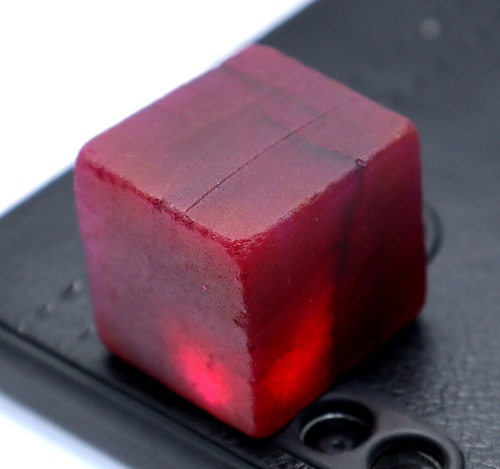 211 Ct Natural Red Ruby Cube Shape Rough Huge Size CERTIFIED Loose ...