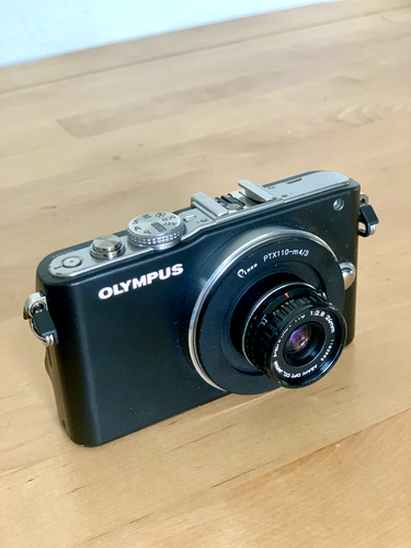 Olympus E-PL3 + 2 vintage Pentax Auto 100 lenses (24mm, 50mm) w/ lens ...