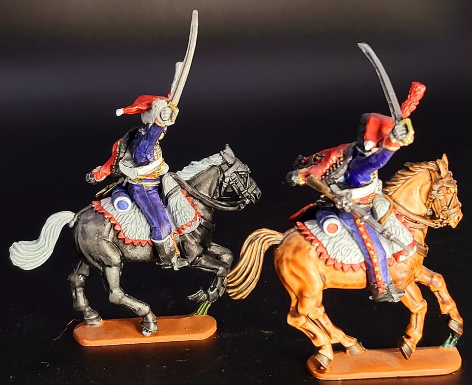 Painted French 4nd Hussars full set Napoleonic Wargames collection ...