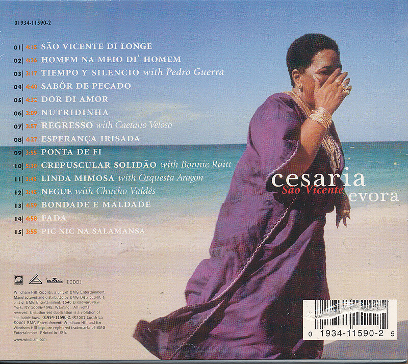 Cesária Évora - Sao Vicente RARE out of print CD '01 (SEALED ...