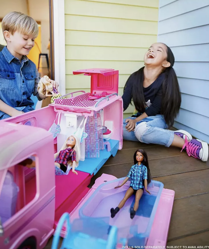 NEW Barbie Dream Camper Van PlaySet Pool Water Slide Doll Caravan Gift ...