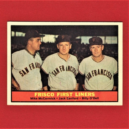McCormick Sanford O'Dell - 1961 - Frisco First Liners - Topps - 383 ...