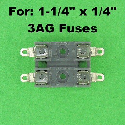 Littlefuse Double Fuse Holder Block For 3AG Fuses 12 Volt 30A 120V AC ...