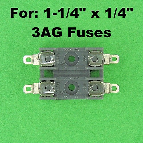 Littlefuse Double Fuse Holder Block For 3AG Fuses 12 Volt 30A 120V AC ...