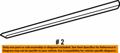 75732-48030-B0 Toyota Moulding, front door, outside lh 7573248030B0 ...