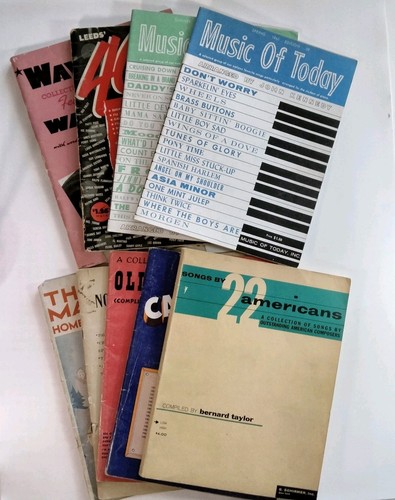 Lot Vintage 1940s - 60s Sheet Music Songbooks Pop March Classic Waltz ...