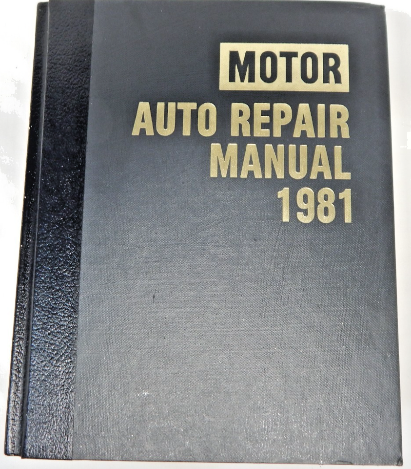 Motor Auto Repair Manual 1982 Large Hardback Cover Car Service Book ...
