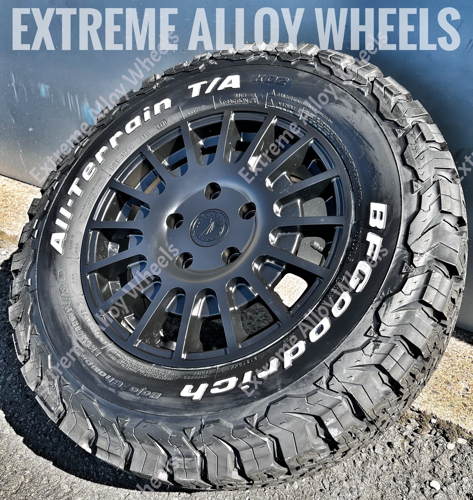 16" Black TM Alloy Wheels Mercedes Sprinter + BF Goodrich All Terrain ...