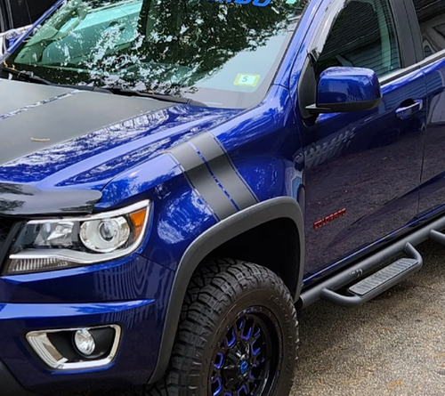 Fits Chevy Colorado Fender Stripes Decals Hash Marks Sticker Racing ...