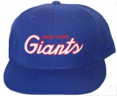 Reebok New York Giants Script Fitted Size 7 Hat Cap | eBay