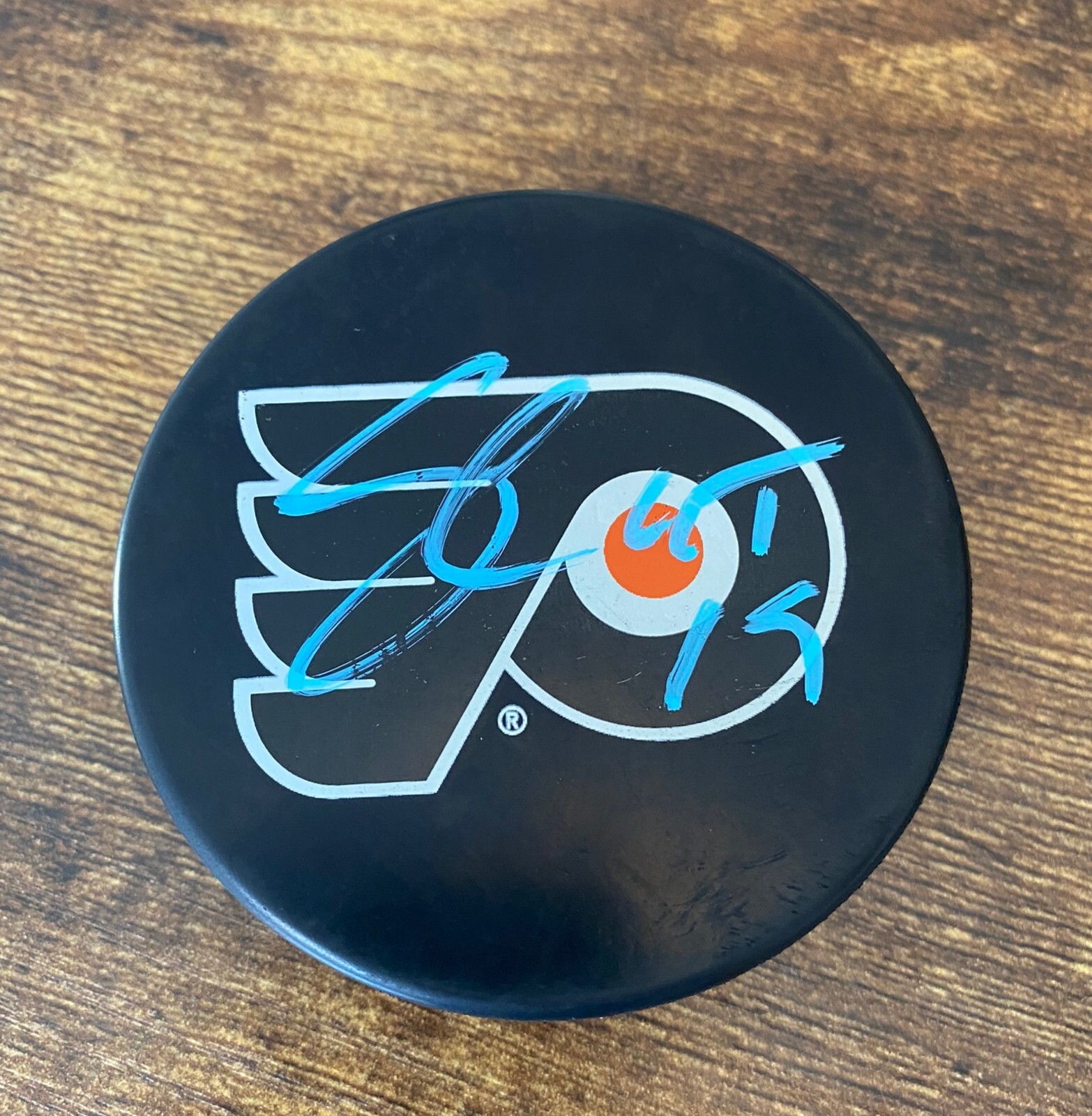 CUTTER GAUTHIER SIGNED AUTOGRAPH PHILADELPHIA FLYERS PUCK 2022 NHL ...