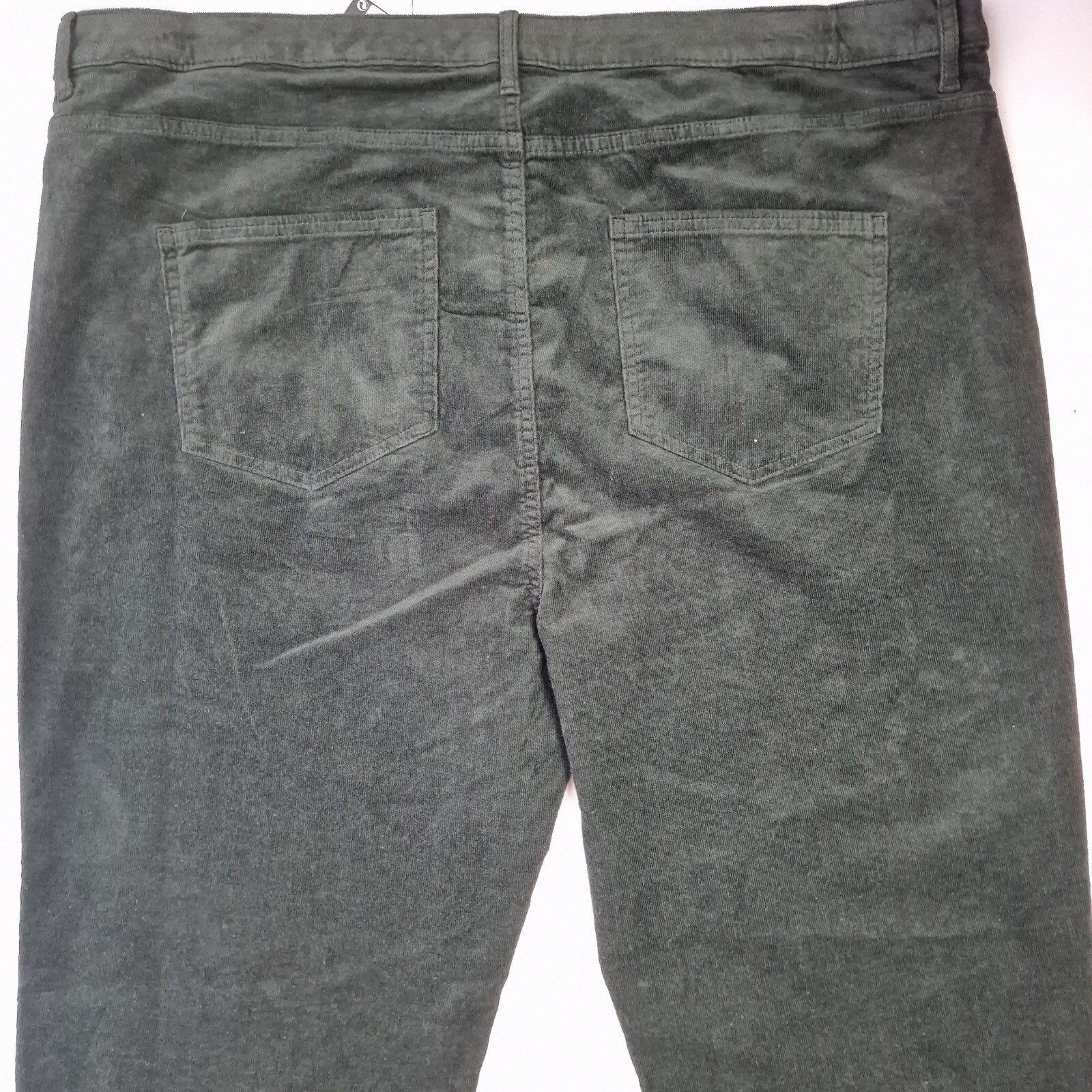 M&S Ladies Trouser The Sienna STRAIGHT Leg Trosuer Corduroy Green ...