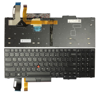 NEW For Lenovo ThinkPad T590 E590 E595 Backlit Keyboard 5N20V78907 ...
