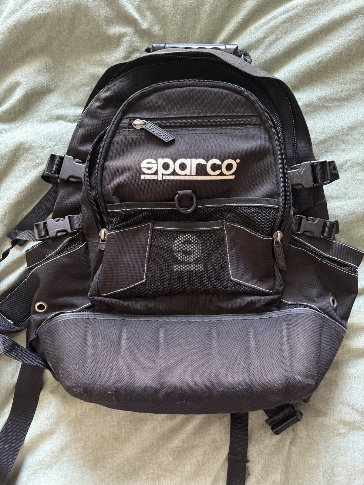 Sparco USA Racing Black Backpack - Gem