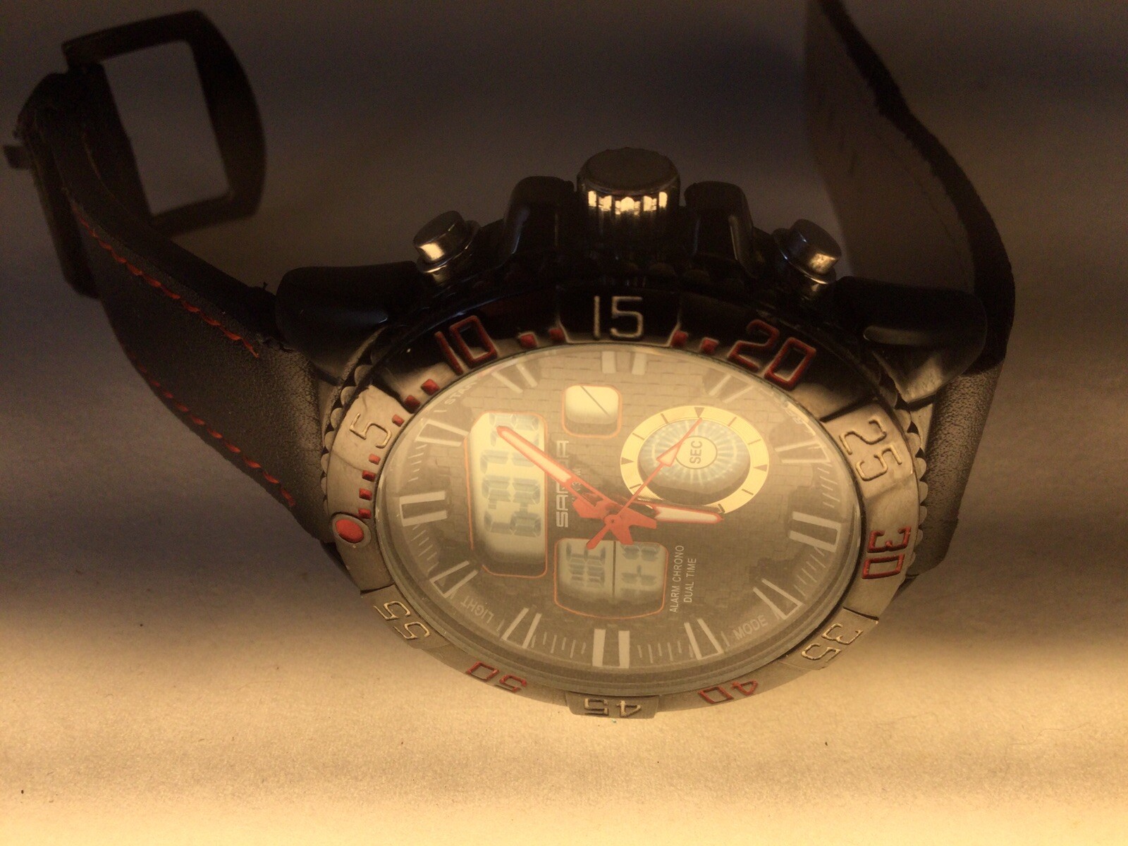 SAMOA Dual Time mens Diver Watch Rotating Basel 771 - New Batteries | eBay