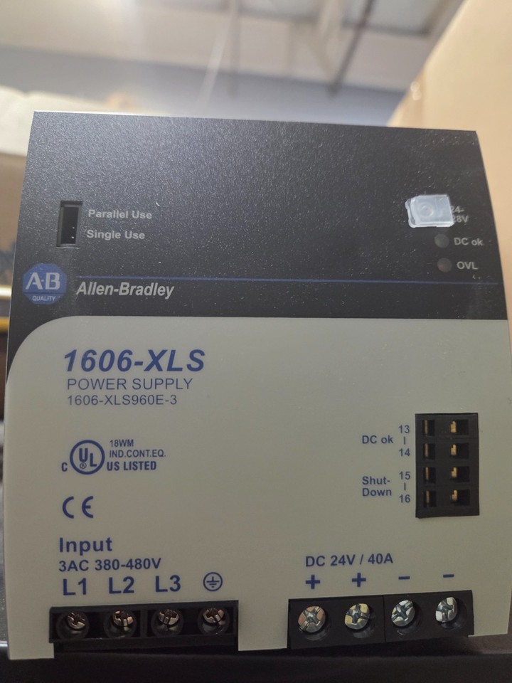 New Allen-Bradley 1606-XLS960E-3 100-240Vac input, 24Vdc, 960Watt (40A ...