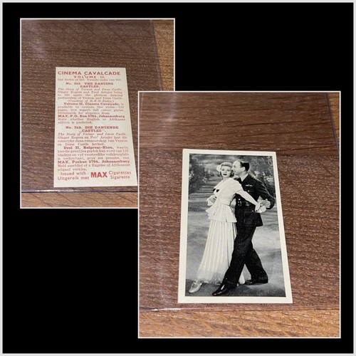 1940 Cinema Cavalcade Wix Vol. 2 FRED ASTAIRE Max Cigarettes VERY RARE ...