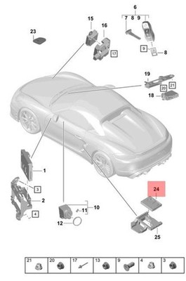 Genuine PORSCHE Control Unit Bcm For Conv. System & Ob Power Supply ...
