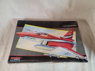 Vintage Monogram 1/48 Model Airplane Kit F-20 US Tigershark 5445 Sealed ...