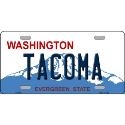 Tacoma Washington Novelty Metal License Plate Tag LP-8672 | eBay