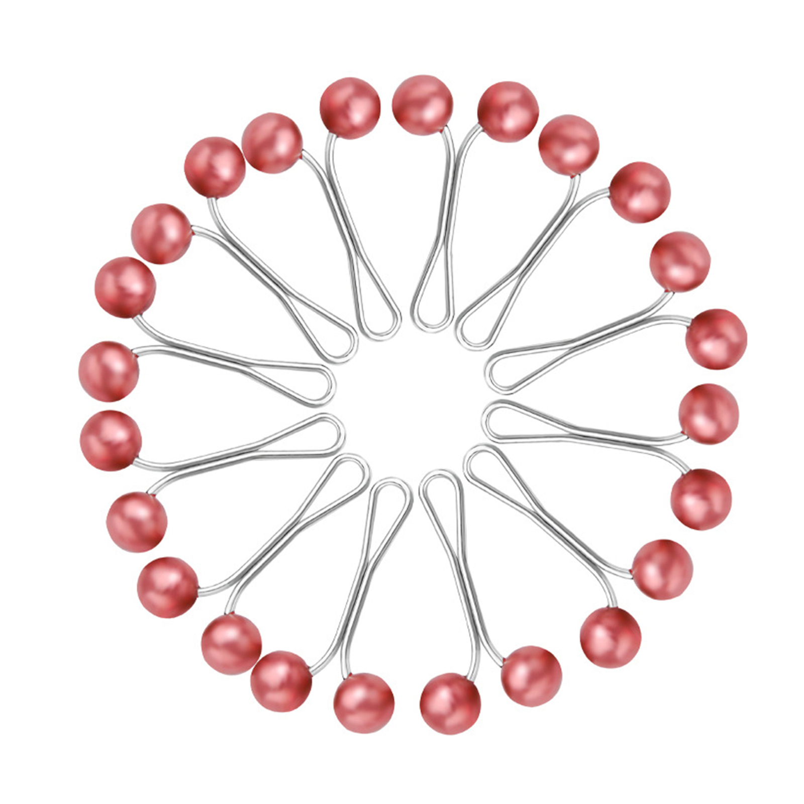 12pcs Scarf Secure Clips Reusable Decorative Non-trace Headscarf Safety ...