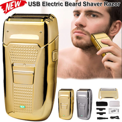 Cordless Beard Shaving Machine Men's USB Electric Beard Shaver Trimmer ...