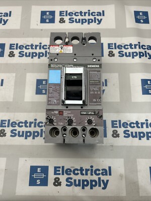 FXD63B175 SIEMENS 3 POLE 175A 600VAC 35ka SENTRON CIRCUIT BREAKER ...