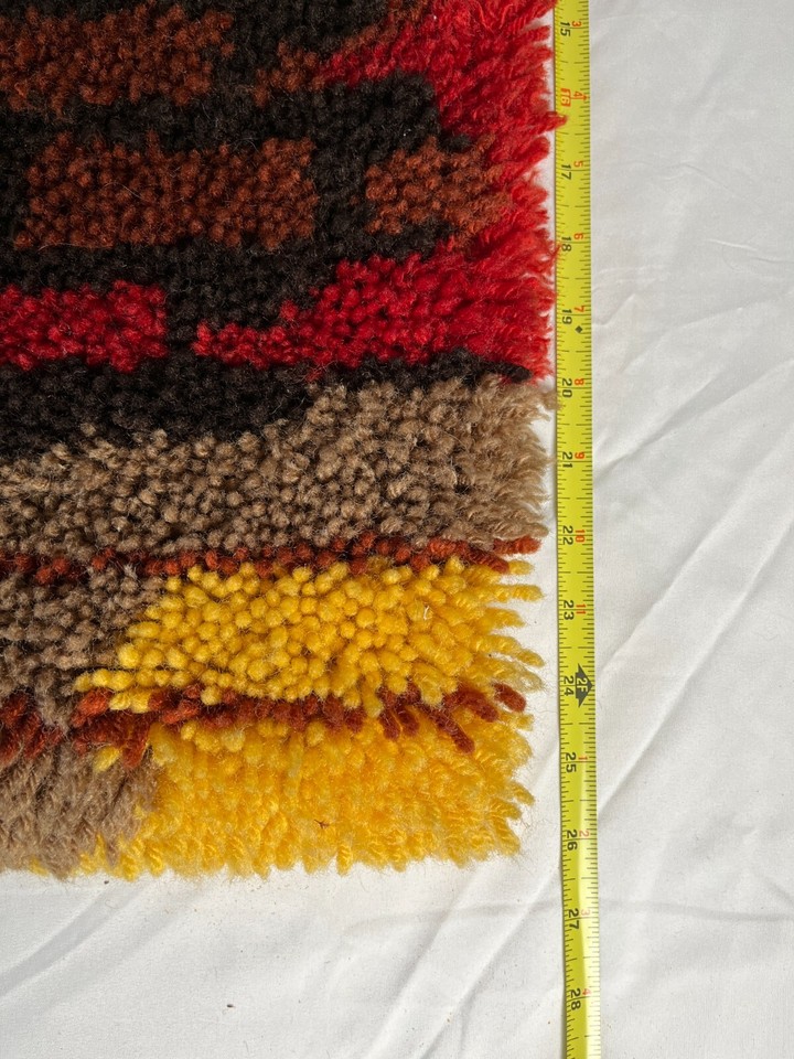 Vintage Assembled BUCILLA Hearthside Fireplace & Mantle Latch Hook Shag ...