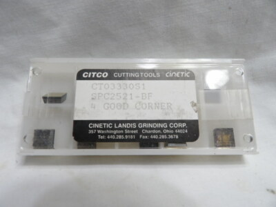 Citco Cutting Tools Carbide Inserts (4 Good Corners) SPC2521-BF | eBay