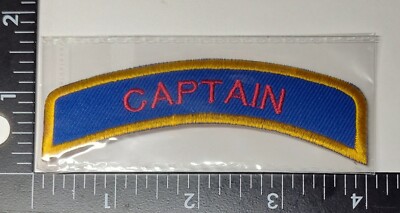 CAPTAIN Embroidered Patch High Embroidery Hook Loop Tactical Quality | eBay