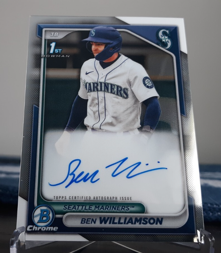 2024 Bowman Chrome Autograph Ben Williamson - Seattle Mariners | eBay