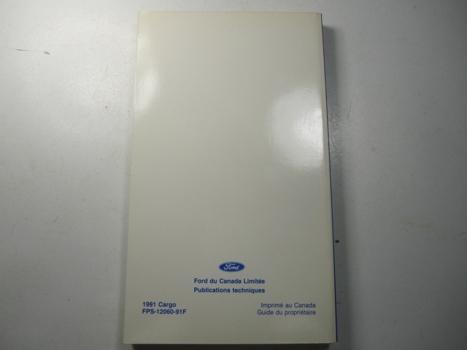 91 Ford Cargo CF6000-8000 CFT8000 French Owner's Operator's Manual USED ...