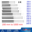 2X MULTI PURPOSE UNIVERSAL GAS STRUTS SPRINGS 200 MM TO 1000 MM 100 N ...
