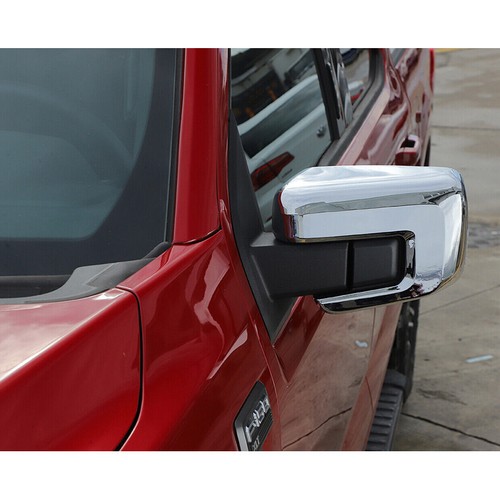 For Ford F150 F-150 2021-2023 Chrome Side Rearview Mirrors Cover caps ...