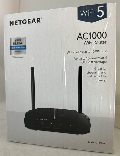 NETGEAR - AC1000 Dual-Band Wi-Fi 5 Router - Up to 15 devices Brand New ...