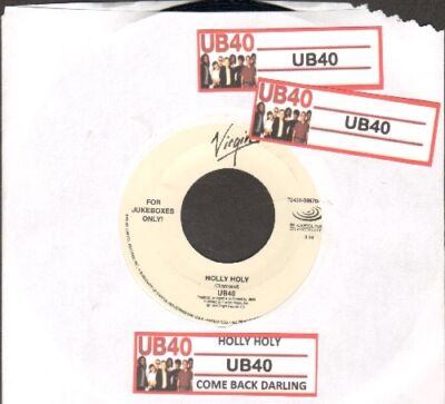 UB40 - Holly Holy/Come Back Darling Virgin 38670 Promo Vinyl 45 rpm ...
