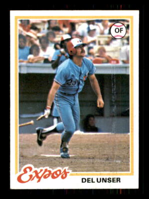1978 Baseball Topps Del Unser Montreal Expos #348 | eBay