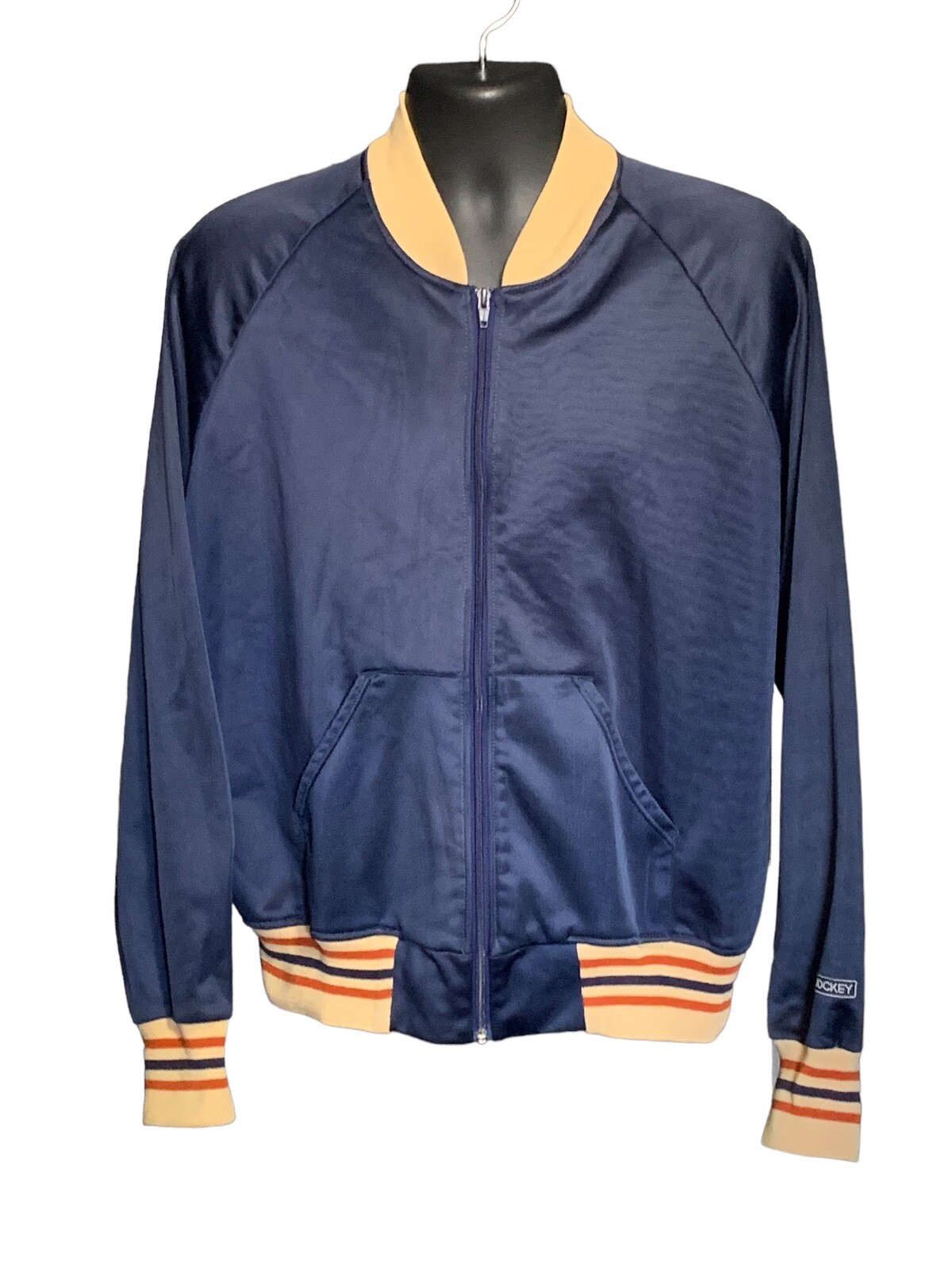 Jockey 70s Man In Motion Vintage Satin Track Jacket X… - Gem