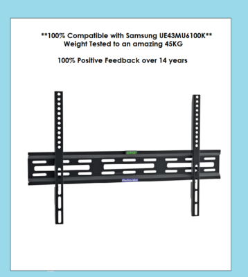 SAMSUNG UE43MU6100K 43" SLIM TV BRACKET WALL MOUNT LCD Screen Fixing ...