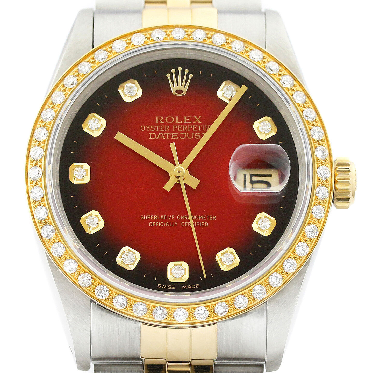 Rolex Datejust Red Men's Watch - 16013 for sale online | eBay