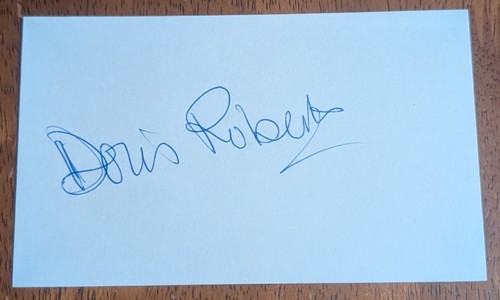 Doris Roberts signed Autograph 3x5 Index card Actress "Everybody Loves ...