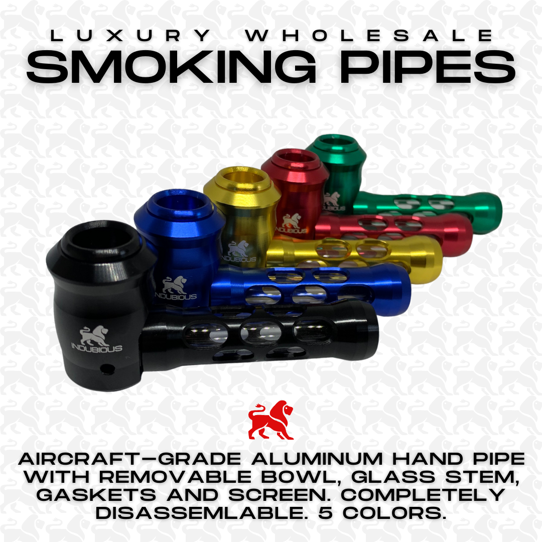 Wholesale Metal Smoking Pipes | Bulk Hand Pipes 5 Colors | Pipe Bundle ...